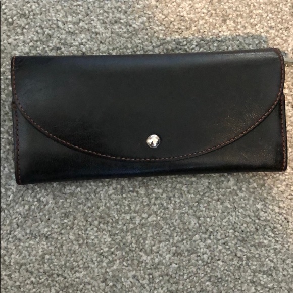 HOBO | Bags | Black Leather Hobo Wallet | Poshmark